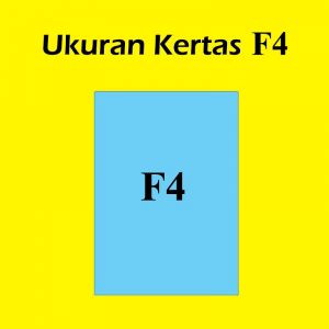 √ Ukuran Kertas F4 dalam MM, CM dan INCH (Lengkap) - Teknikece